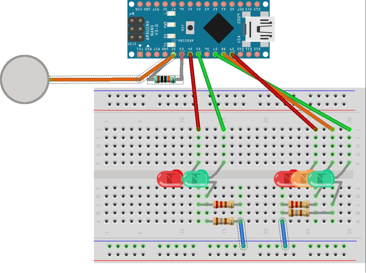 Tutoriel DIY Feu tricolore a base d'arduino